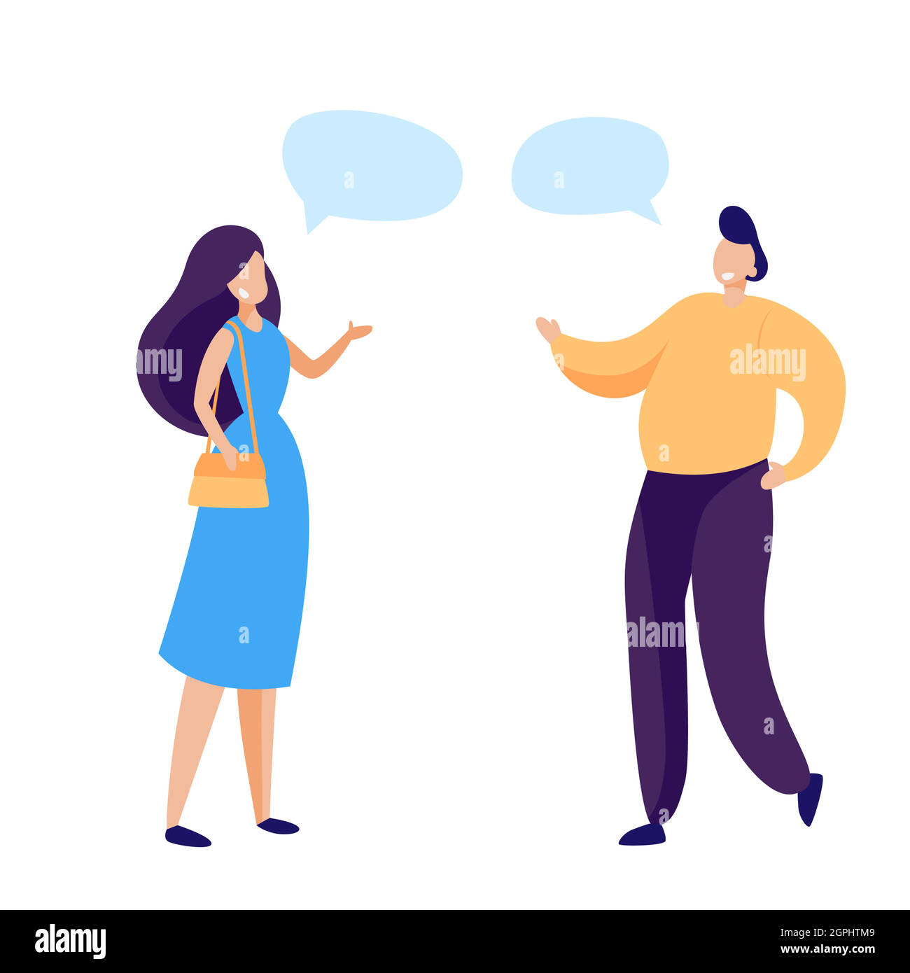 Chatting with friends Stock Vector Images - Alamy