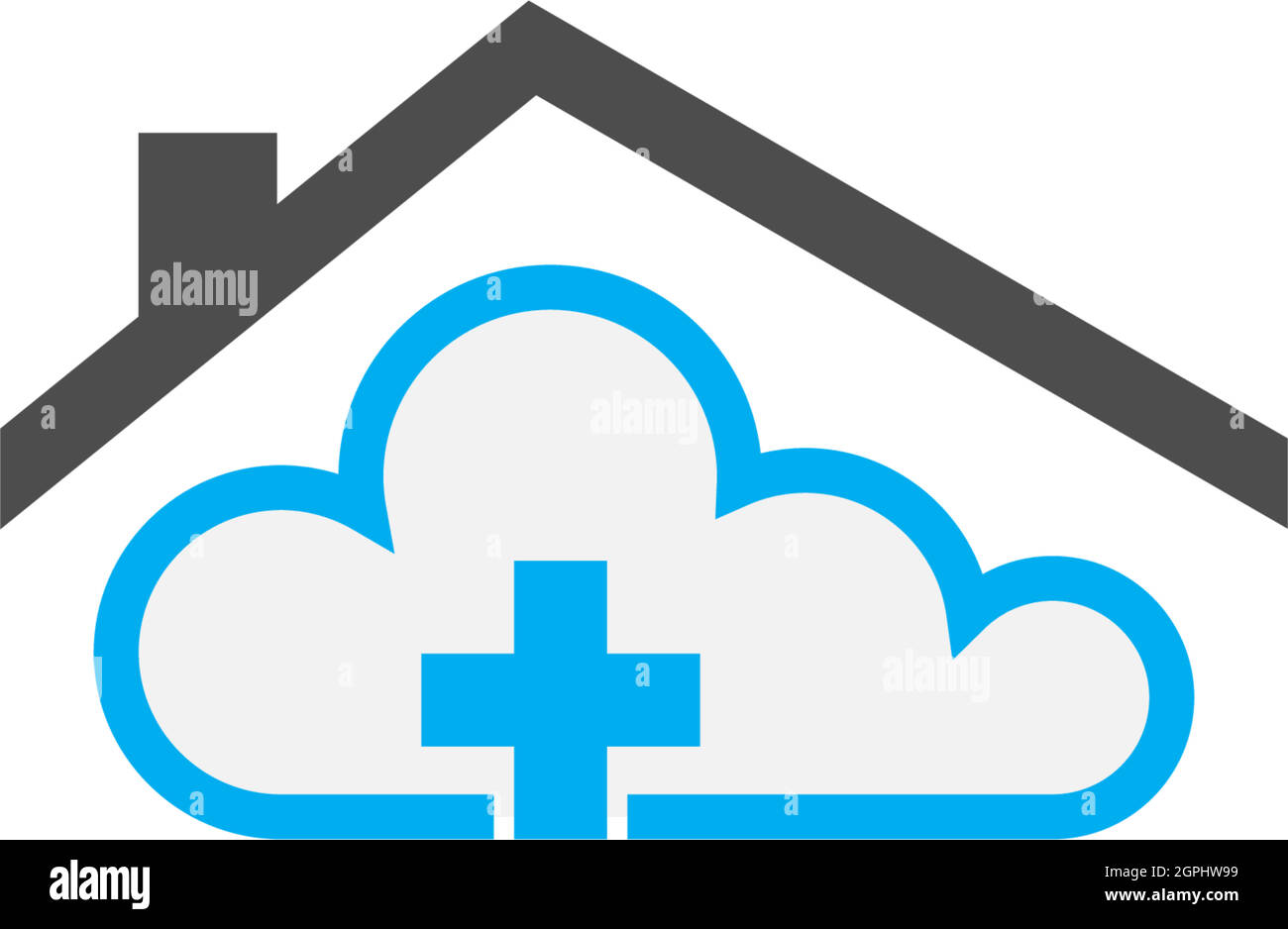 Cloud home care concept logo icon Stock Vector Image & Art - Alamy