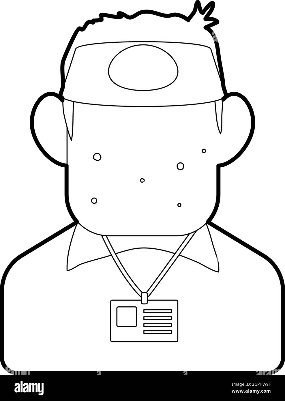 Anonymous business icon outline Stock Vector Images - Alamy