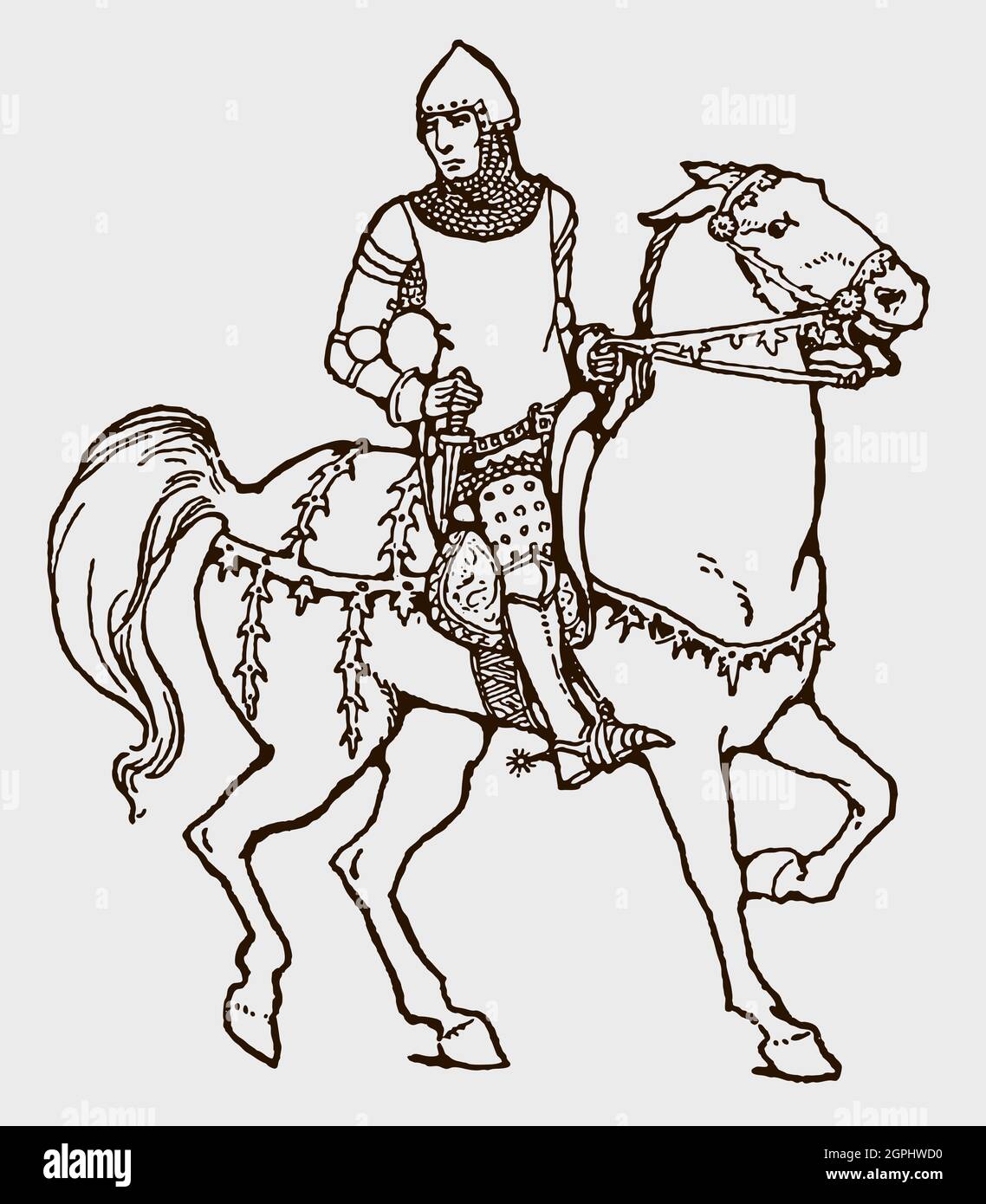 Medieval knight 14th century hi-res stock photography and images - Alamy