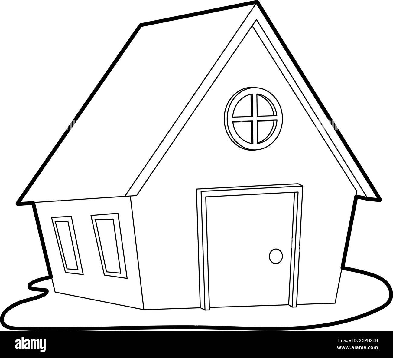 Ranch icon, outline style Stock Vector Image & Art - Alamy