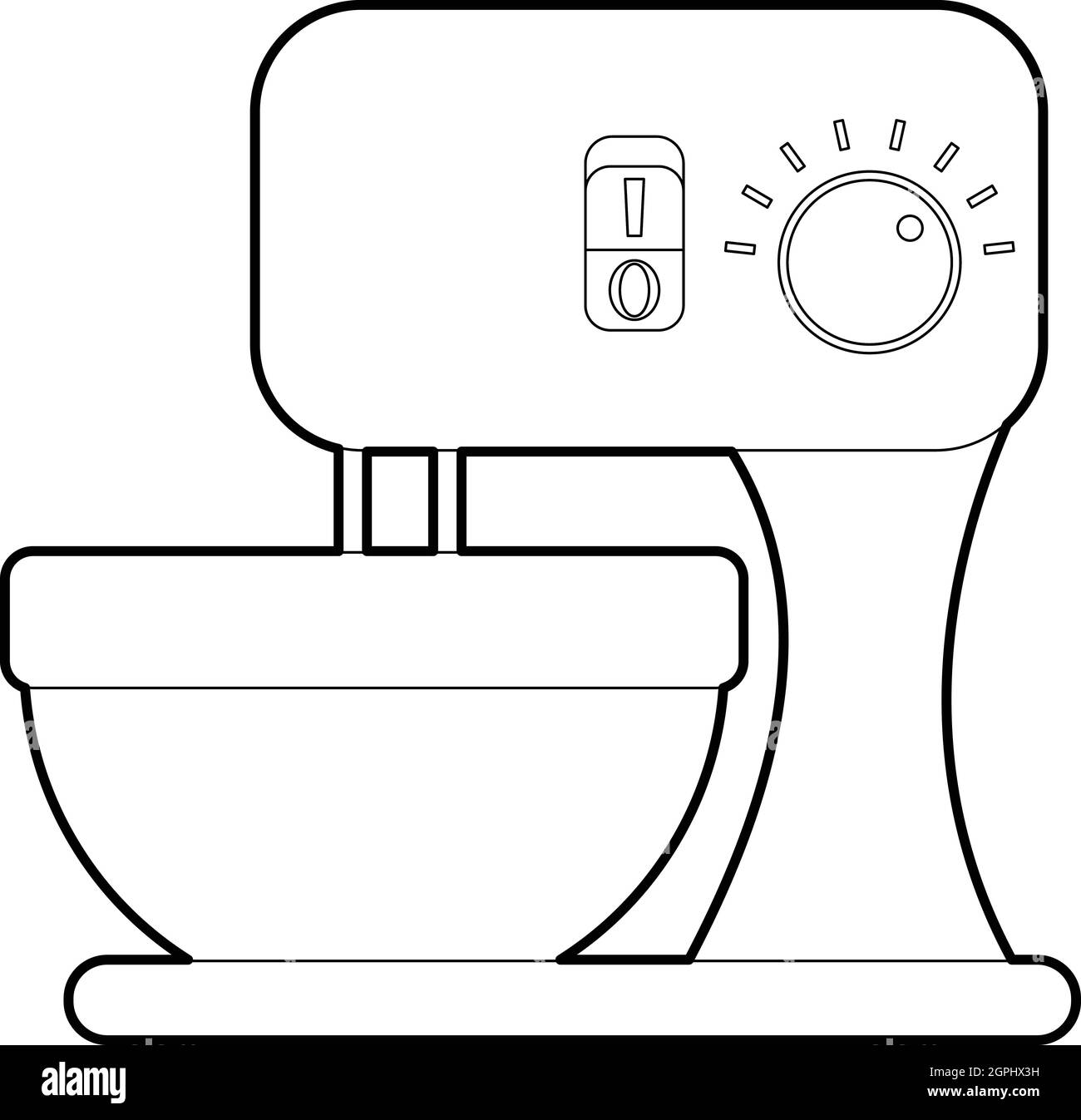Stand mixer silhouette hi-res stock photography and images - Alamy