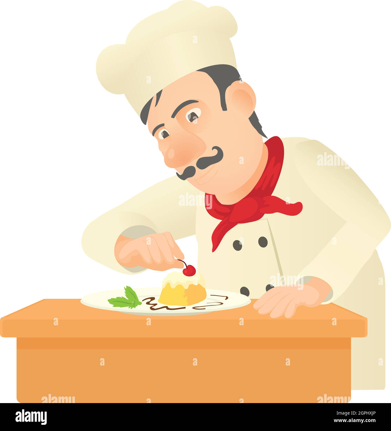 Pastry chef icon, cartoon style Stock Vector Image & Art - Alamy