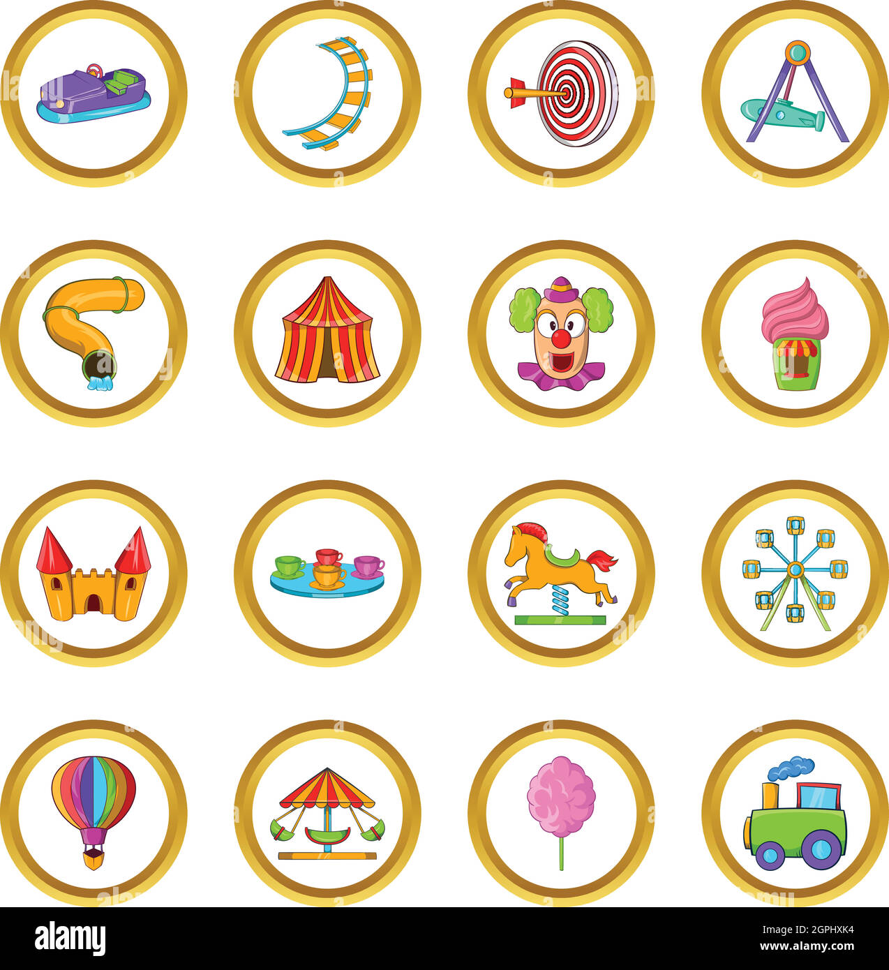 Kids amusement park Cut Out Stock Images & Pictures - Alamy