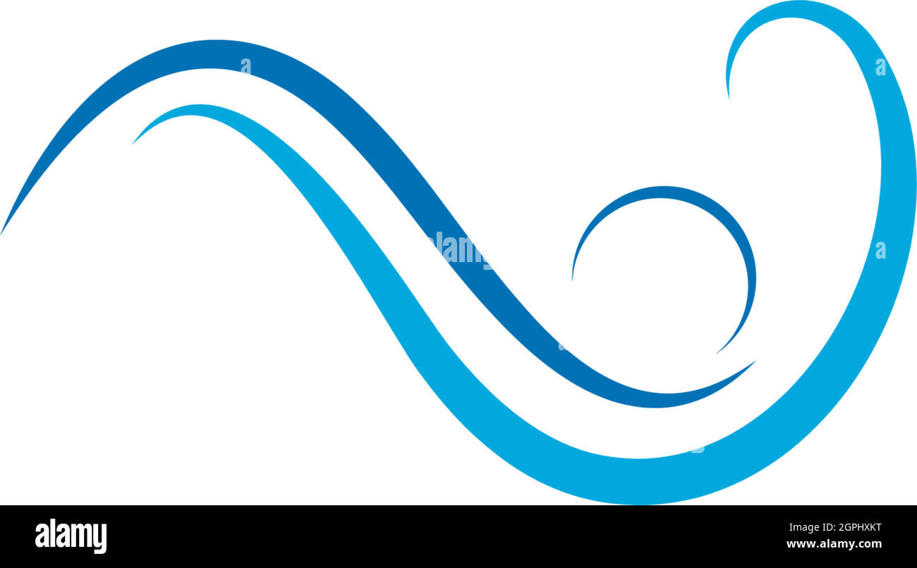 Wave icon logo vector Stock Vector Image & Art - Alamy