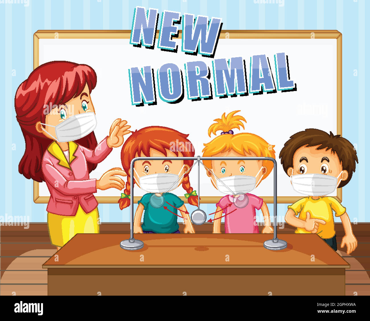 Art students teacher wearing face hi-res stock photography and images ...