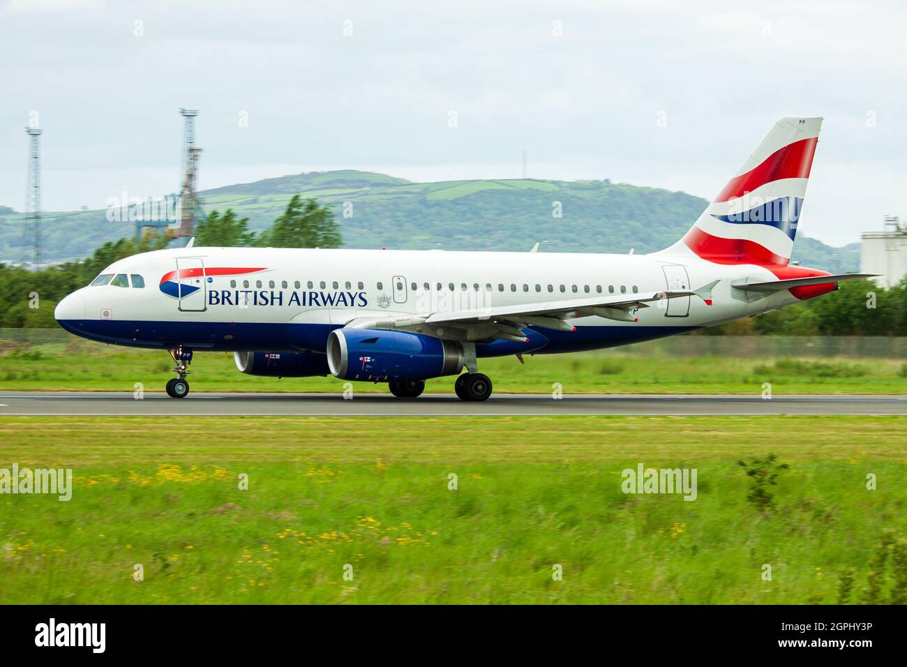 G-EUPP - Airbus A319 - British Airways, departing RWY22 at Belfast City ...
