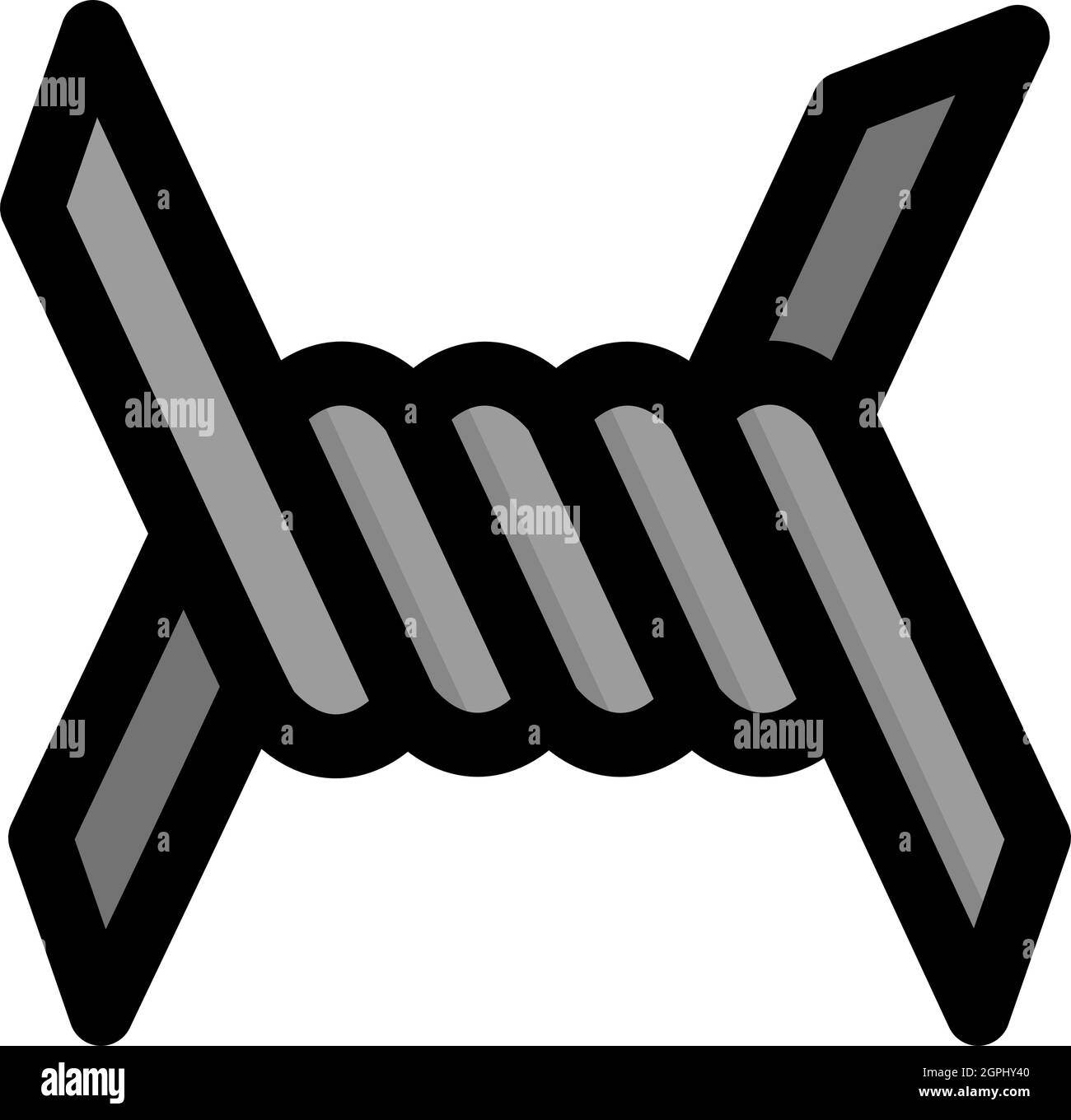 Prison metal wire icon Black and White Stock Photos & Images - Alamy