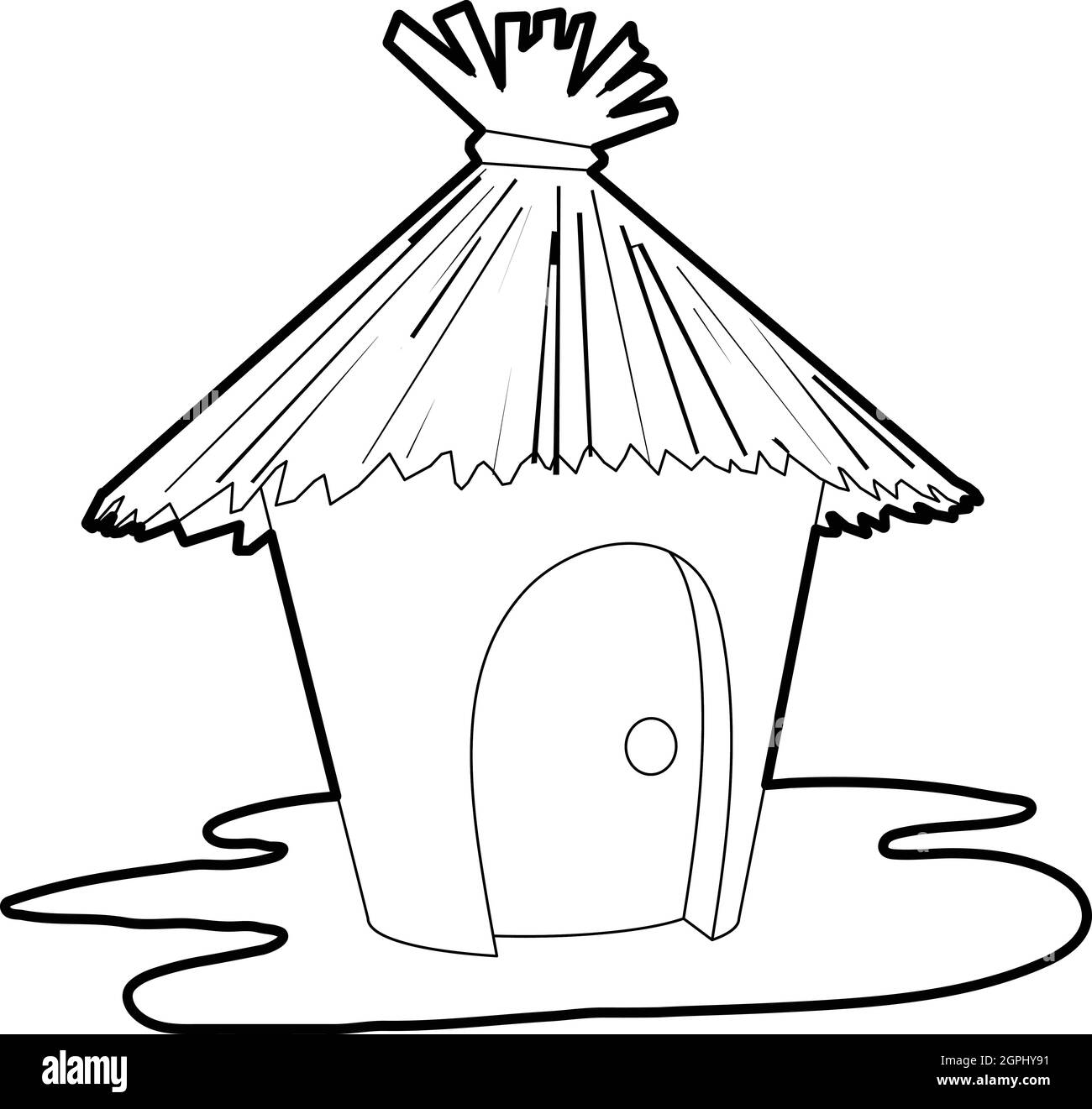 Hut design Black and White Stock Photos & Images - Alamy