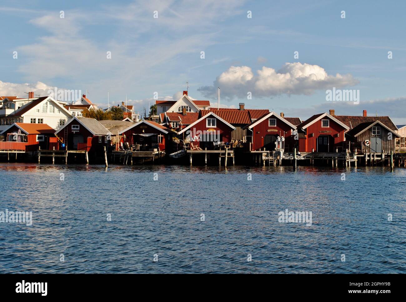 Fishermens cottages in Fjällbacka, Sweden Stock Photo - Alamy