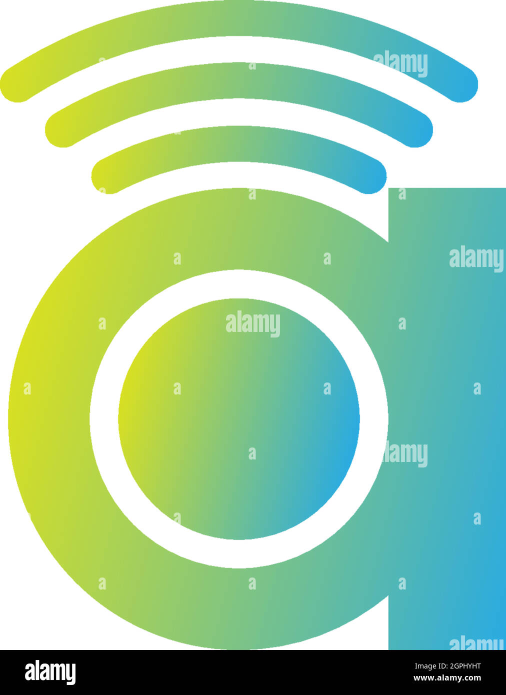 Letter A Wireless Internet logo Stock Vector Image & Art - Alamy