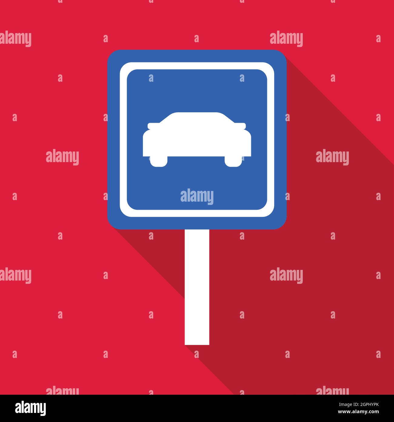 Sign car icon, flat style Stock Vector Image & Art - Alamy