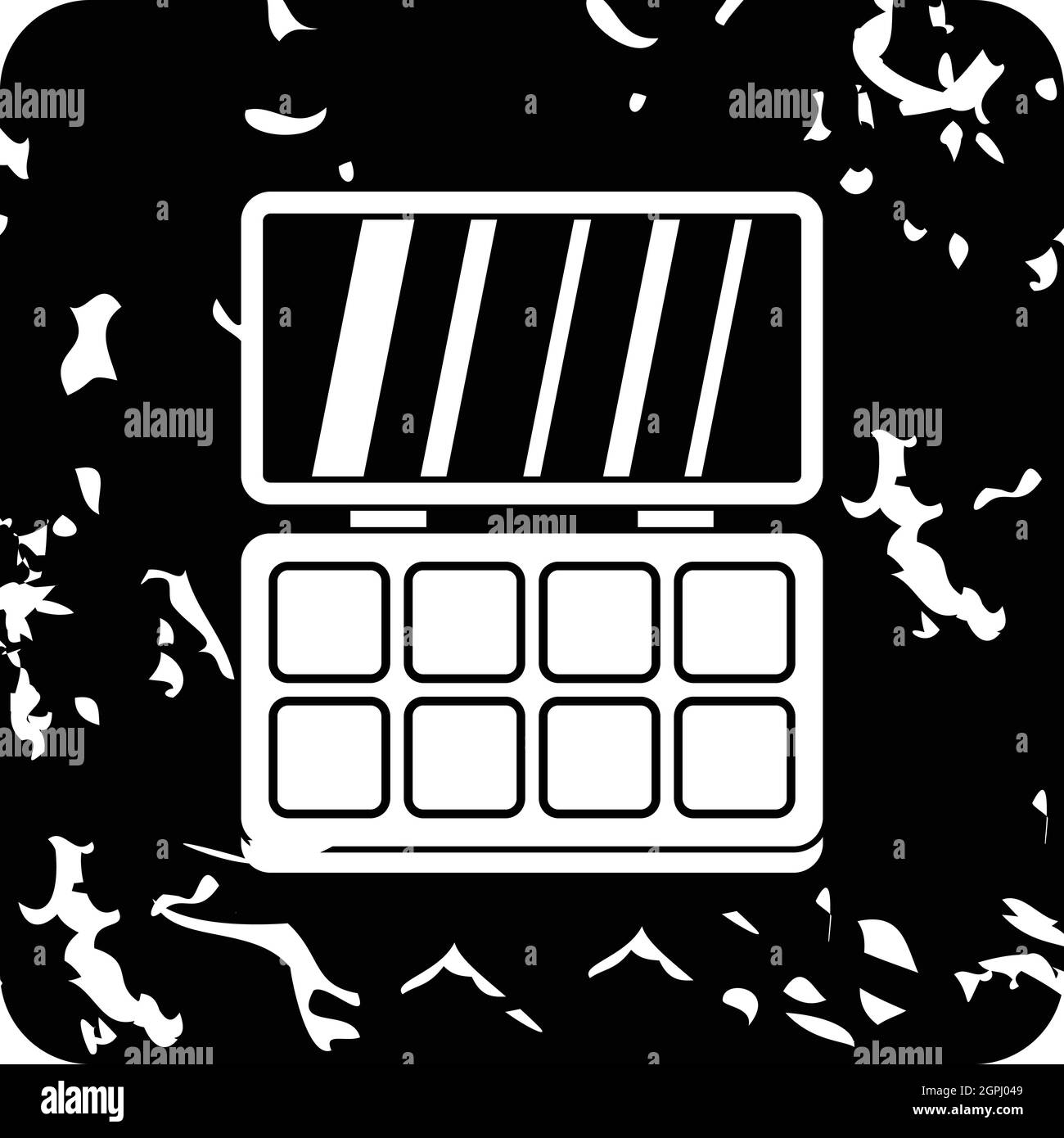 Palette eye shadow icon, grunge style Stock Vector Image & Art - Alamy