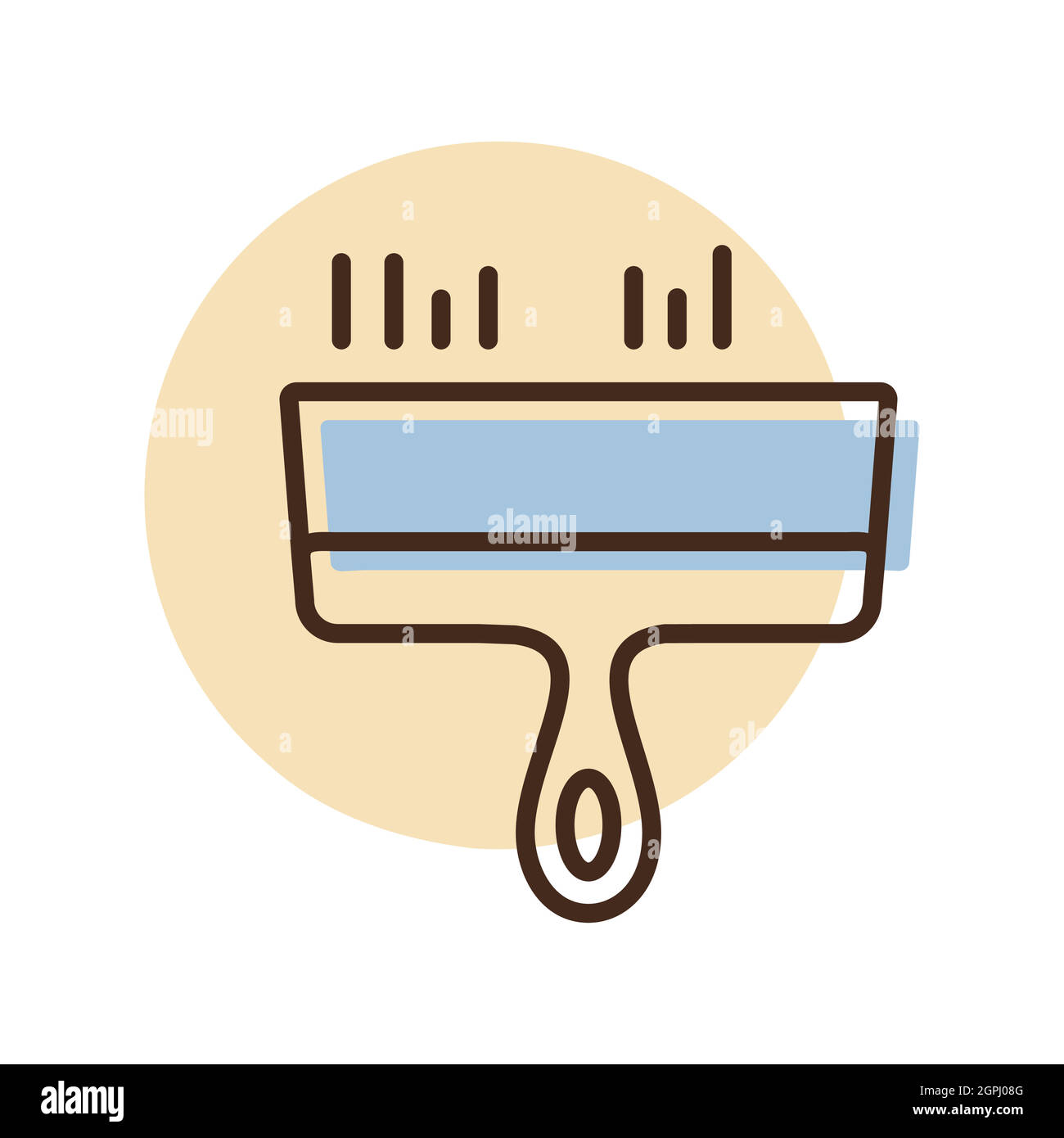 Worker putty knife Cut Out Stock Images & Pictures - Alamy