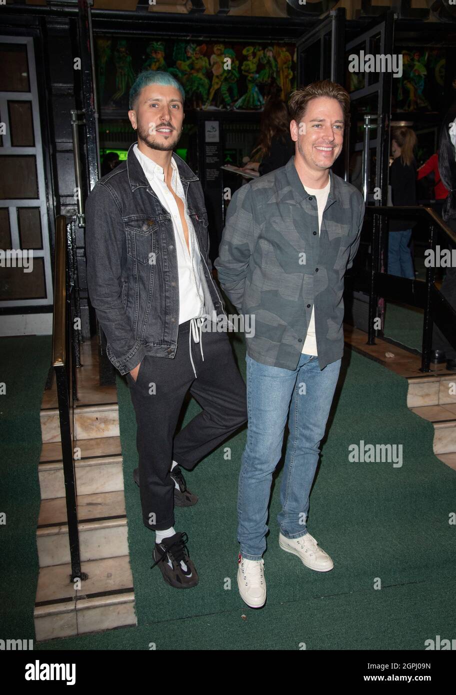 Matt Turner and Adam Murray attend the gala performance of ‘Wicked’ in ...
