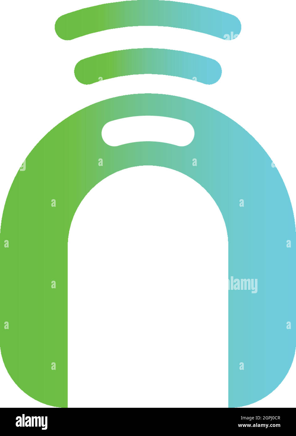 Letter n, Wireless connecting logo Stock Vector Image & Art - Alamy