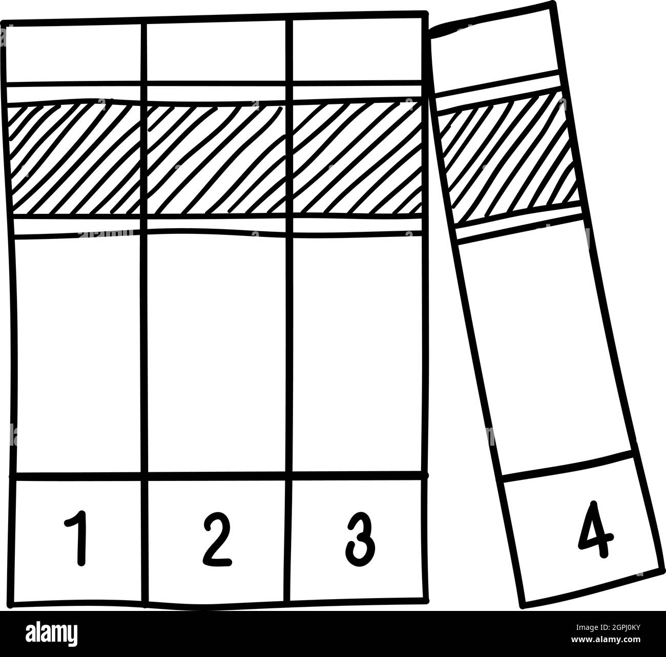 Text books pile school Stock Vector Images - Alamy