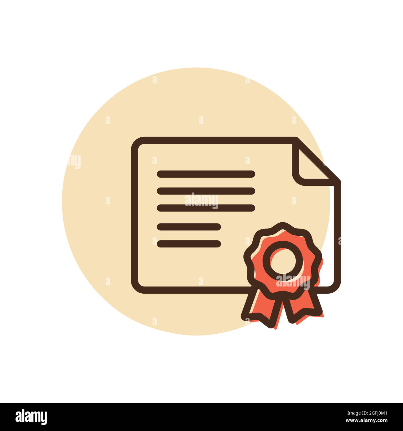 Certified medal icon approved Cut Out Stock Images & Pictures - Alamy