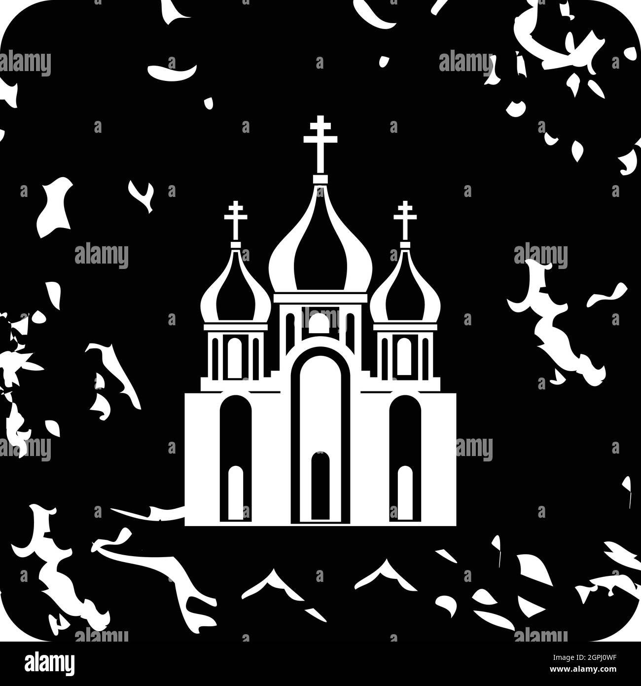 Old town church tower Stock Vector Images - Alamy