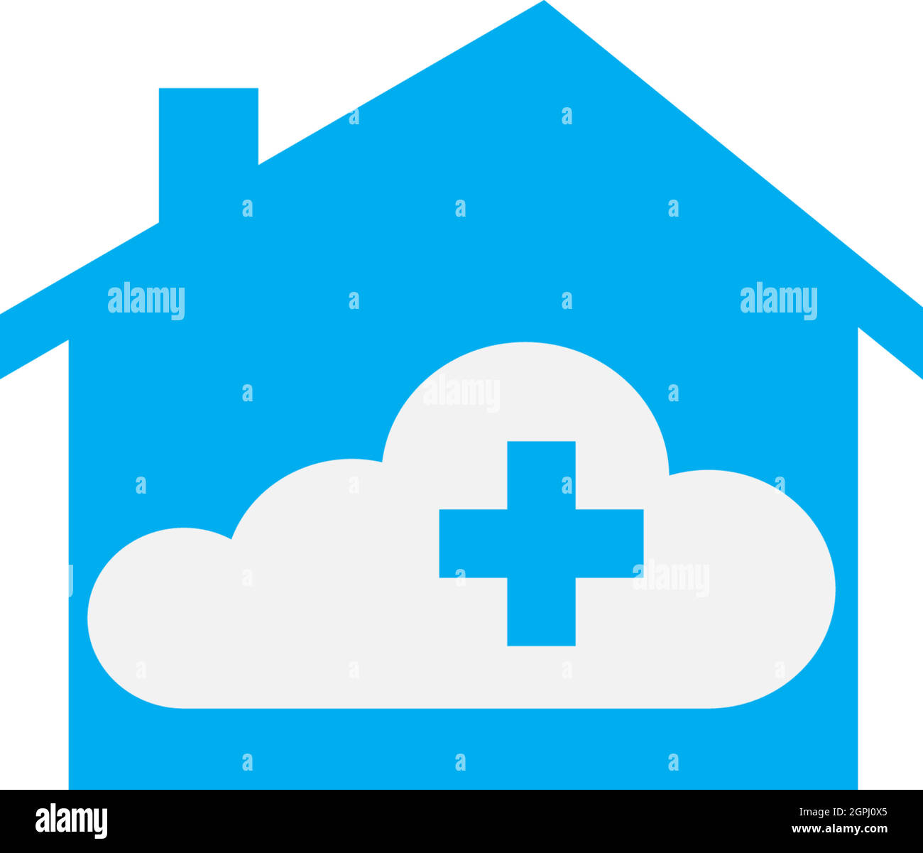 Cloud home care concept logo icon Stock Vector Image & Art - Alamy