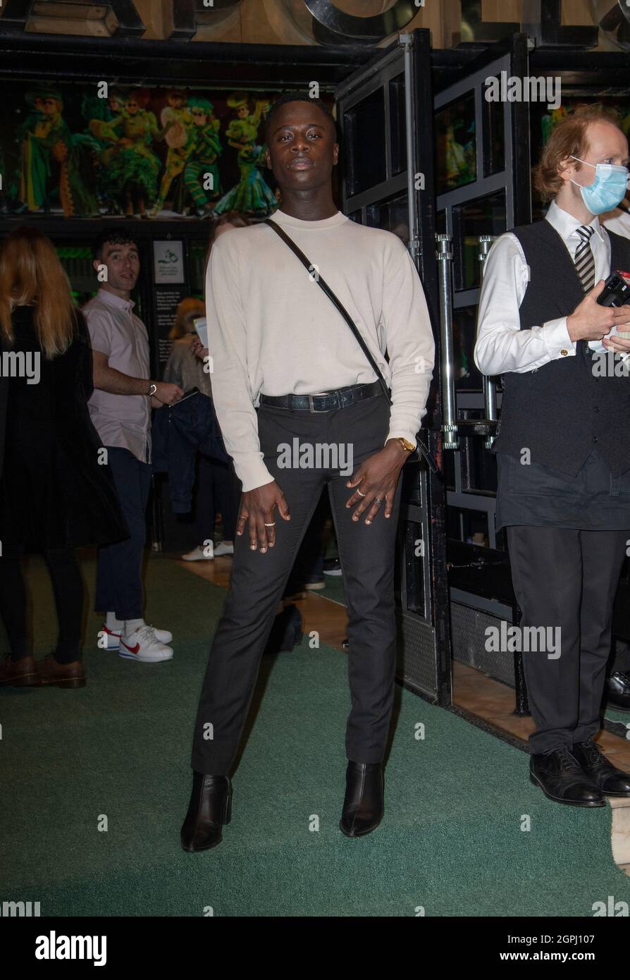 Idriss Kargbo attends the gala performance of ‘Wicked’ in celebration ...