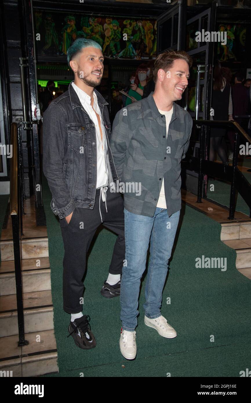 London, UK. 28th Sep, 2021. Matt Turner and Adam Murray attend the gala ...
