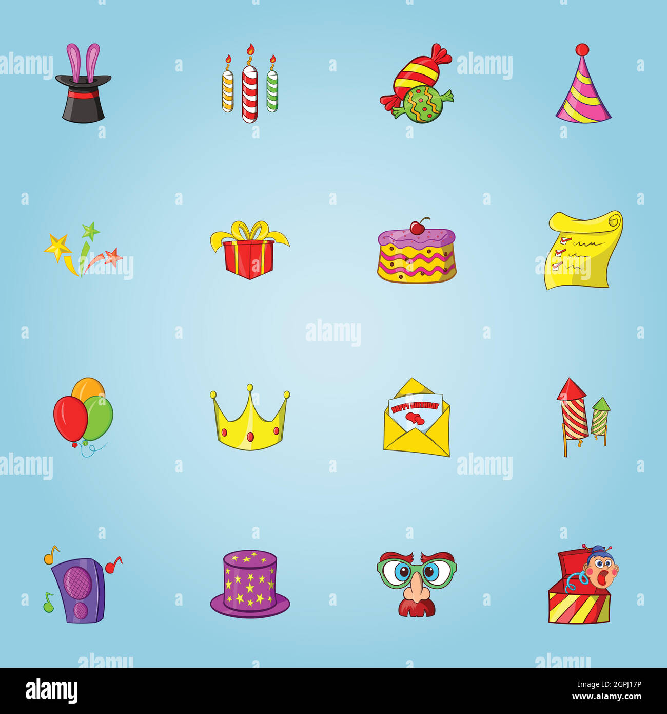 Birthday cake firework Stock Vector Images - Alamy