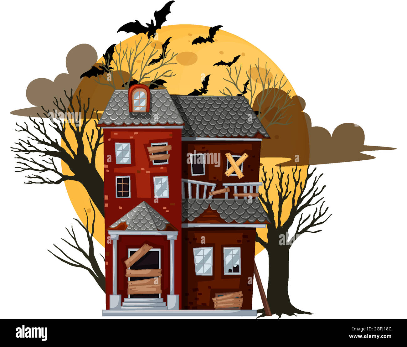 Halloween Haunted House Clip Art