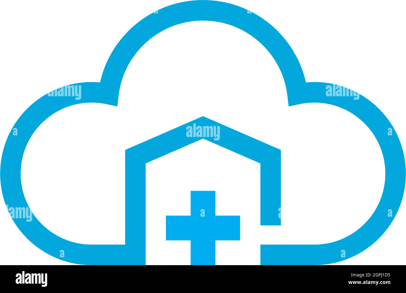 Cloud home care concept logo icon Stock Vector Image & Art - Alamy