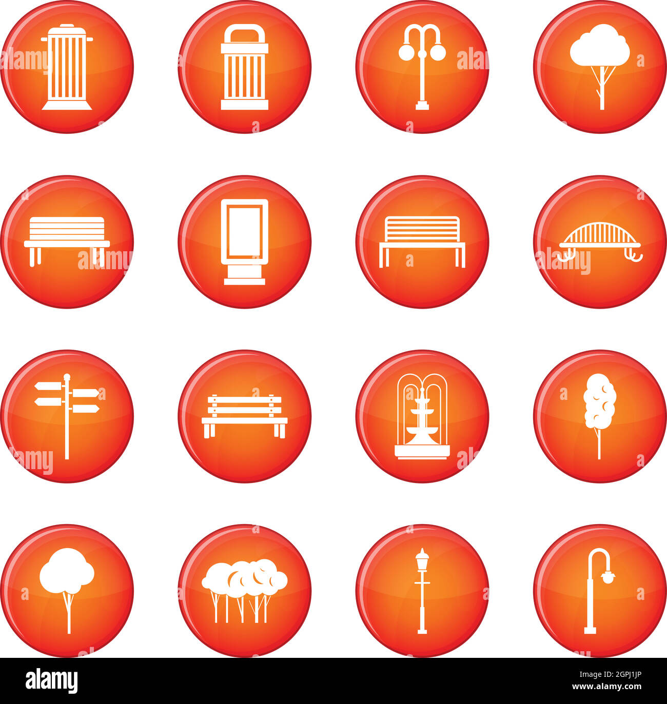 Park icons vector set Stock Vector Image & Art - Alamy