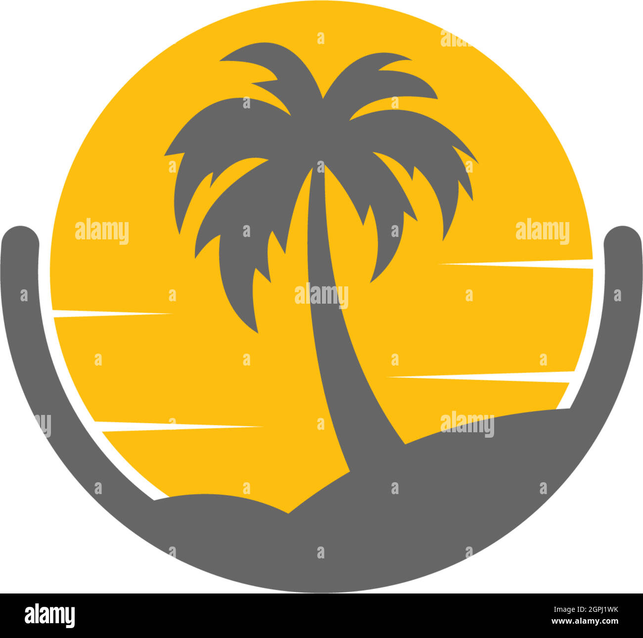 Background concept green palm Stock Vector Images - Alamy