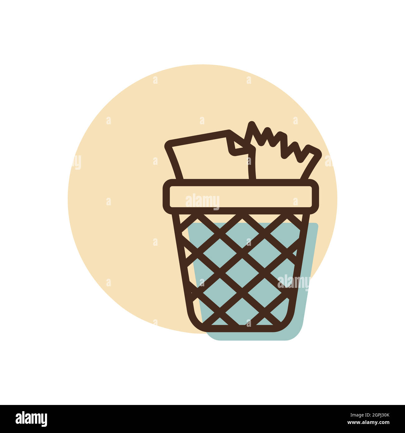 Wastebasket outline icon. Workspace sign Stock Vector Image & Art - Alamy Wastebasket outline icon. Workspace sign Stock Vector Image & Art - Alamy