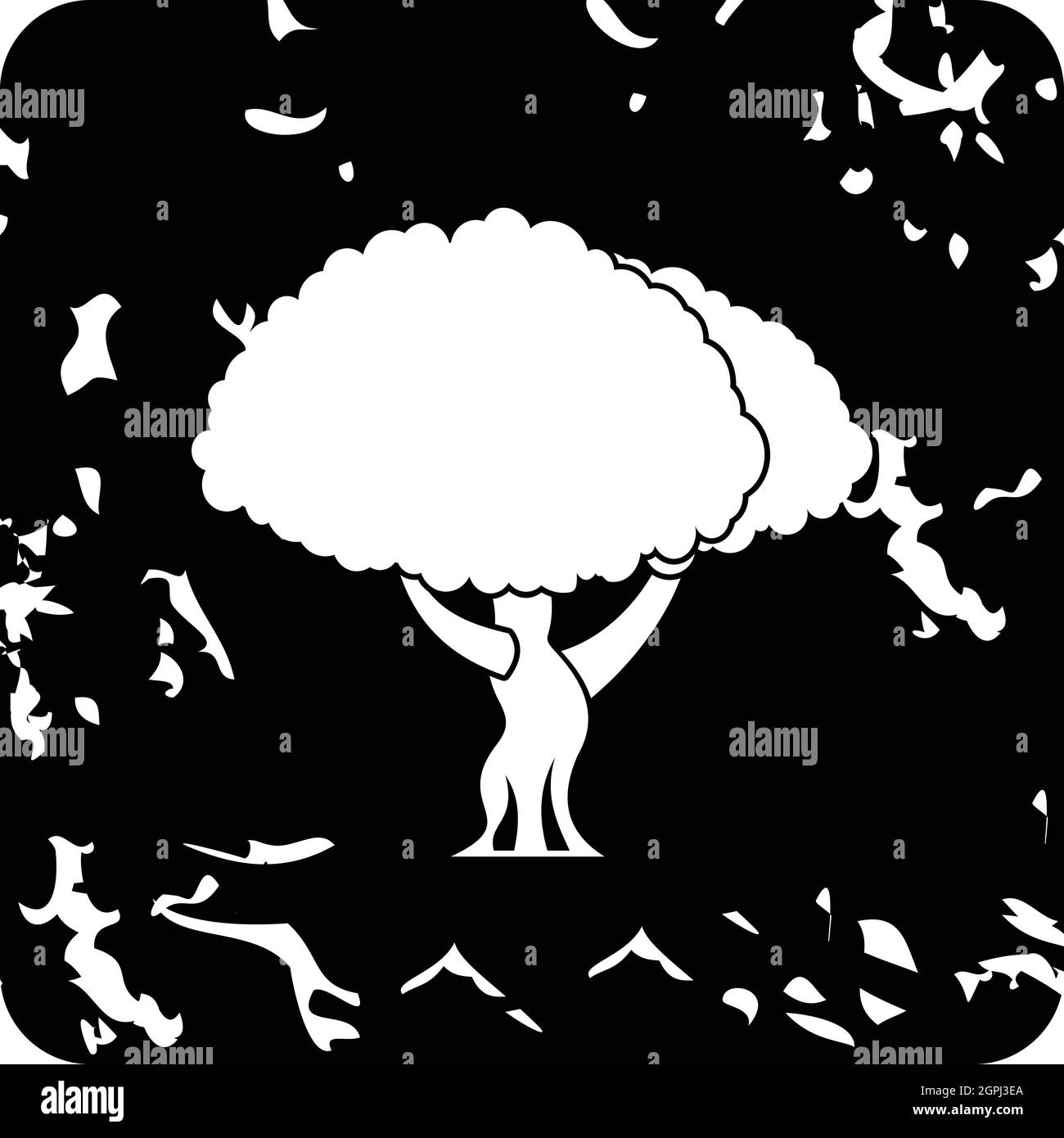 Young tree icon, grunge style Stock Vector Image & Art - Alamy