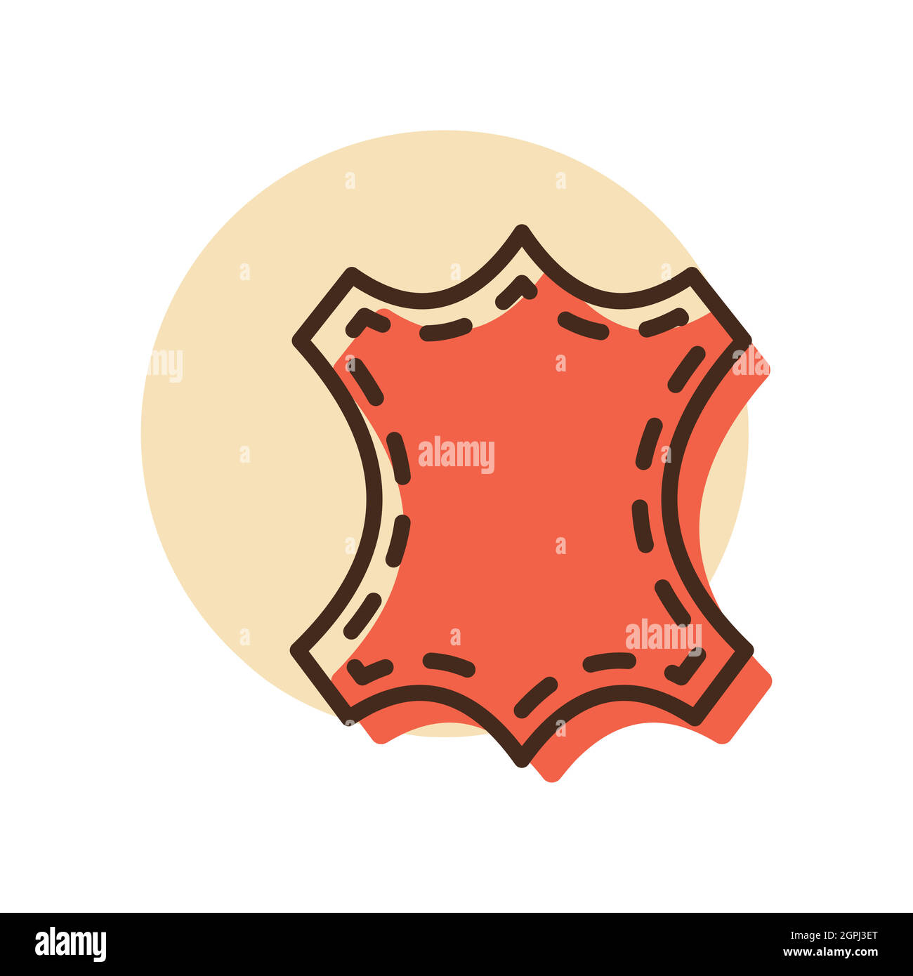 Leather isolated icon farm Cut Out Stock Images & Pictures - Alamy