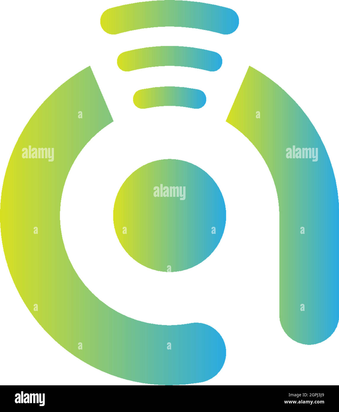 Letter A Wireless Internet logo Stock Vector Image & Art - Alamy