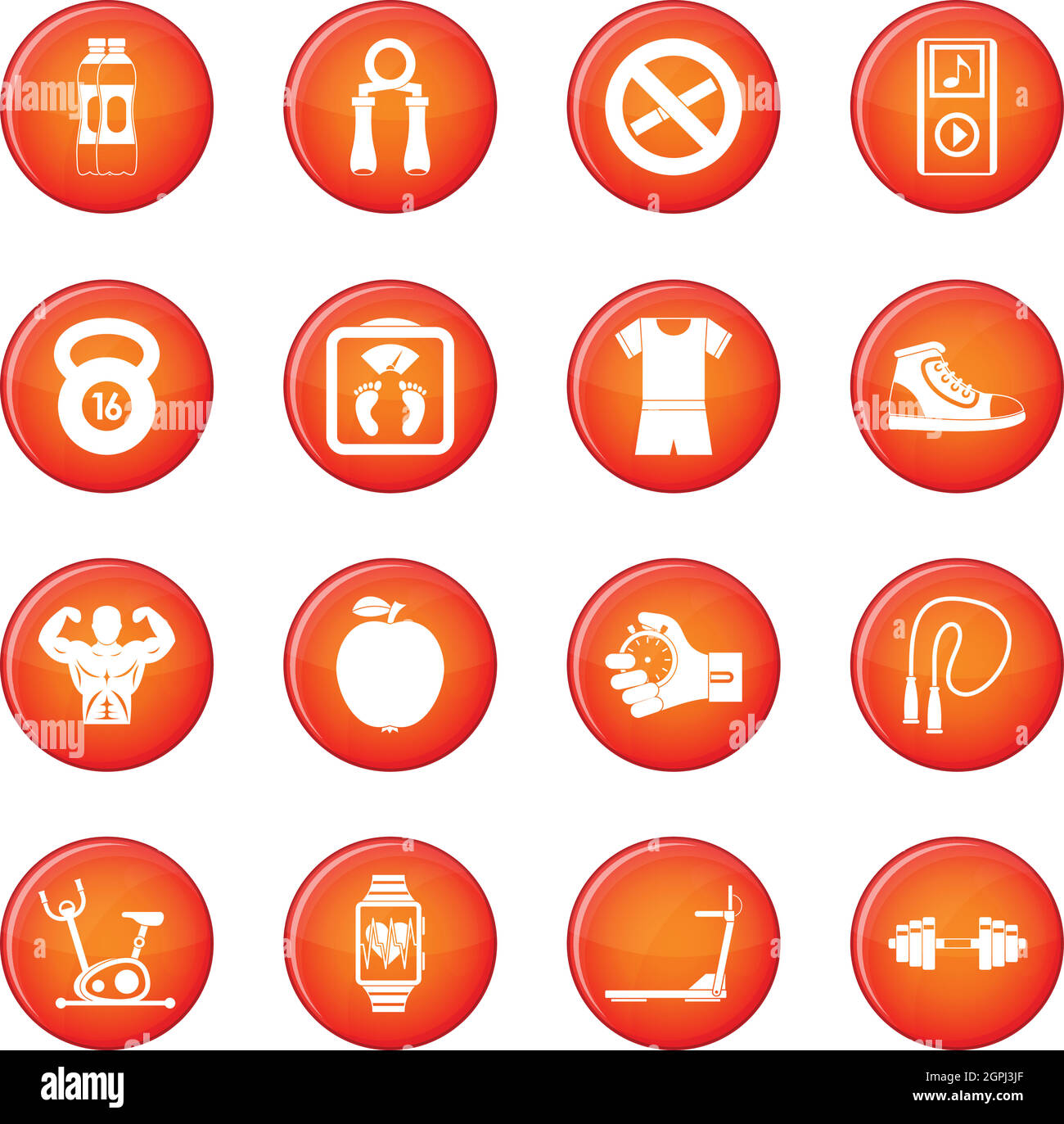 Fitness icons vector set Stock Vector Image & Art - Alamy