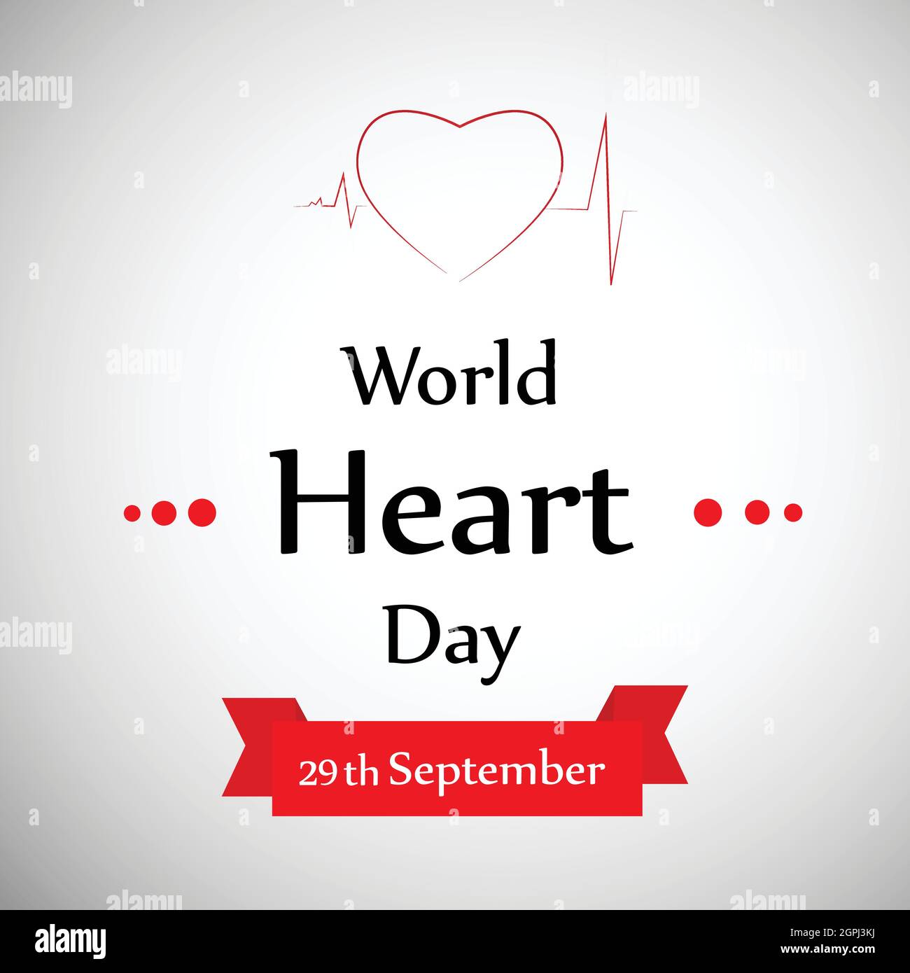 World Heart Day Background Stock Vector Image & Art - Alamy