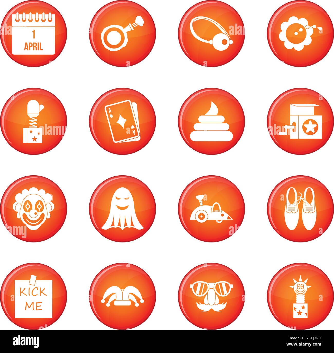 Smile icons set simple Cut Out Stock Images & Pictures - Alamy