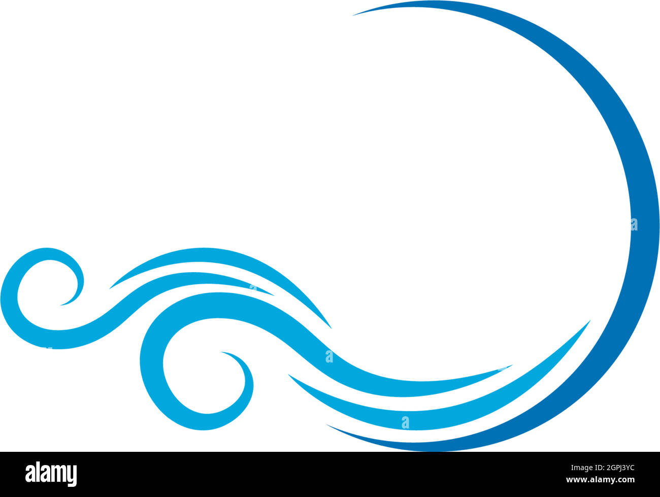 Wave icon logo vector Stock Vector Image & Art - Alamy