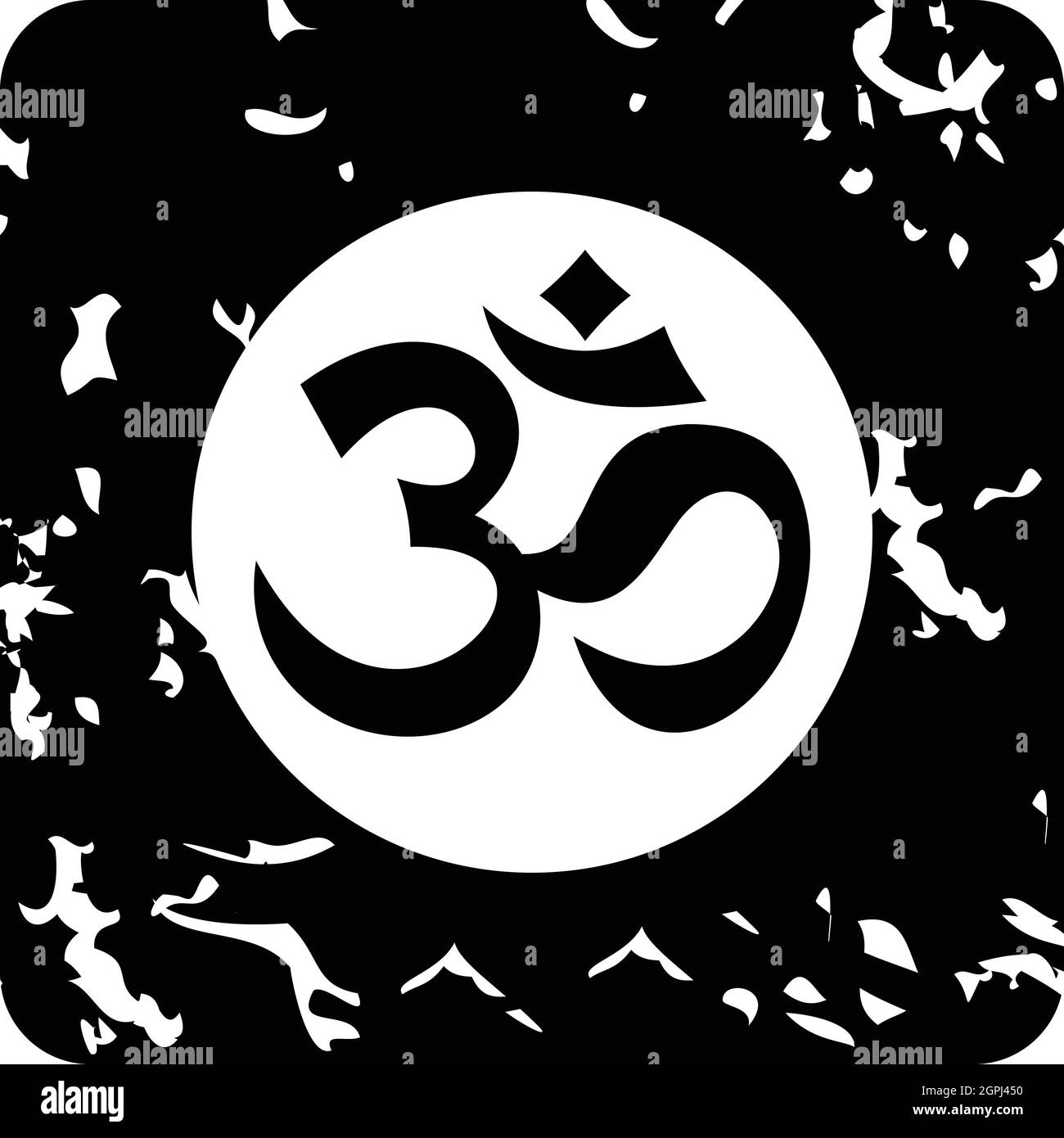 Om symbol Black and White Stock Photos & Images - Alamy