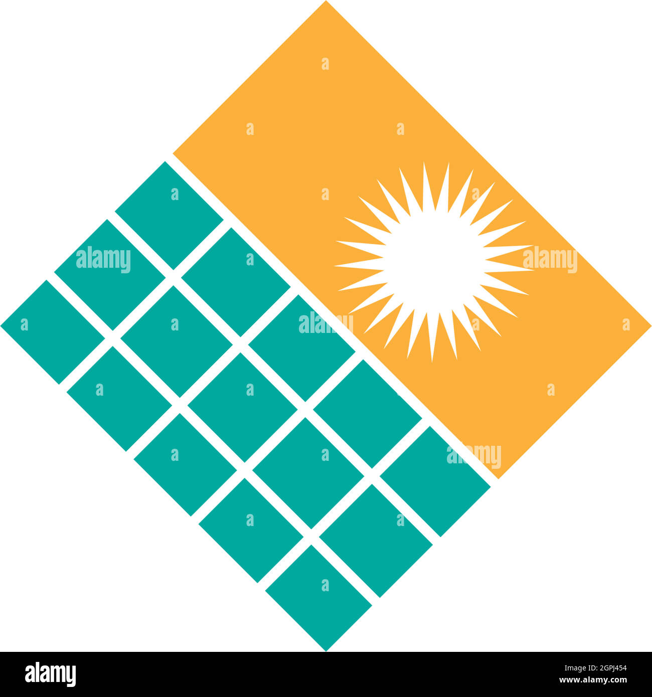 Solar power symbol lightning icon logo design vector Stock Vector Image ...
