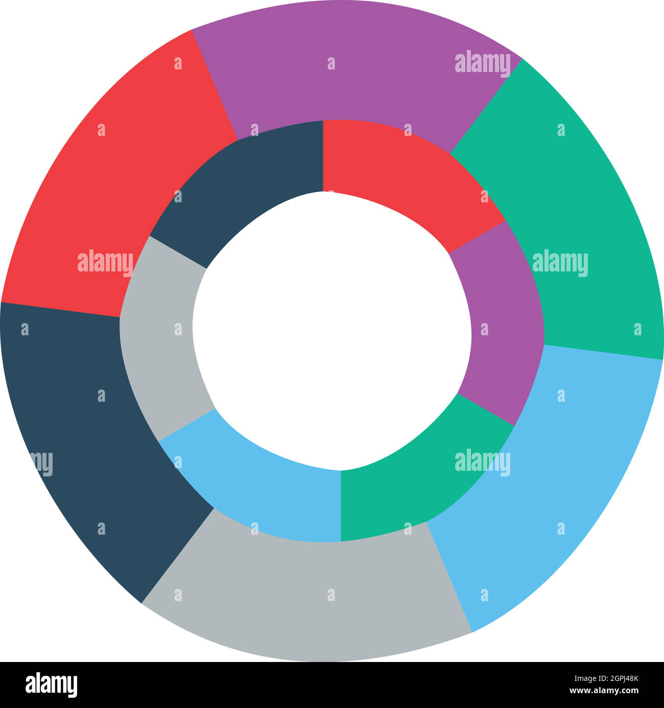 Colorful circle icon, flat style Stock Vector Image & Art - Alamy