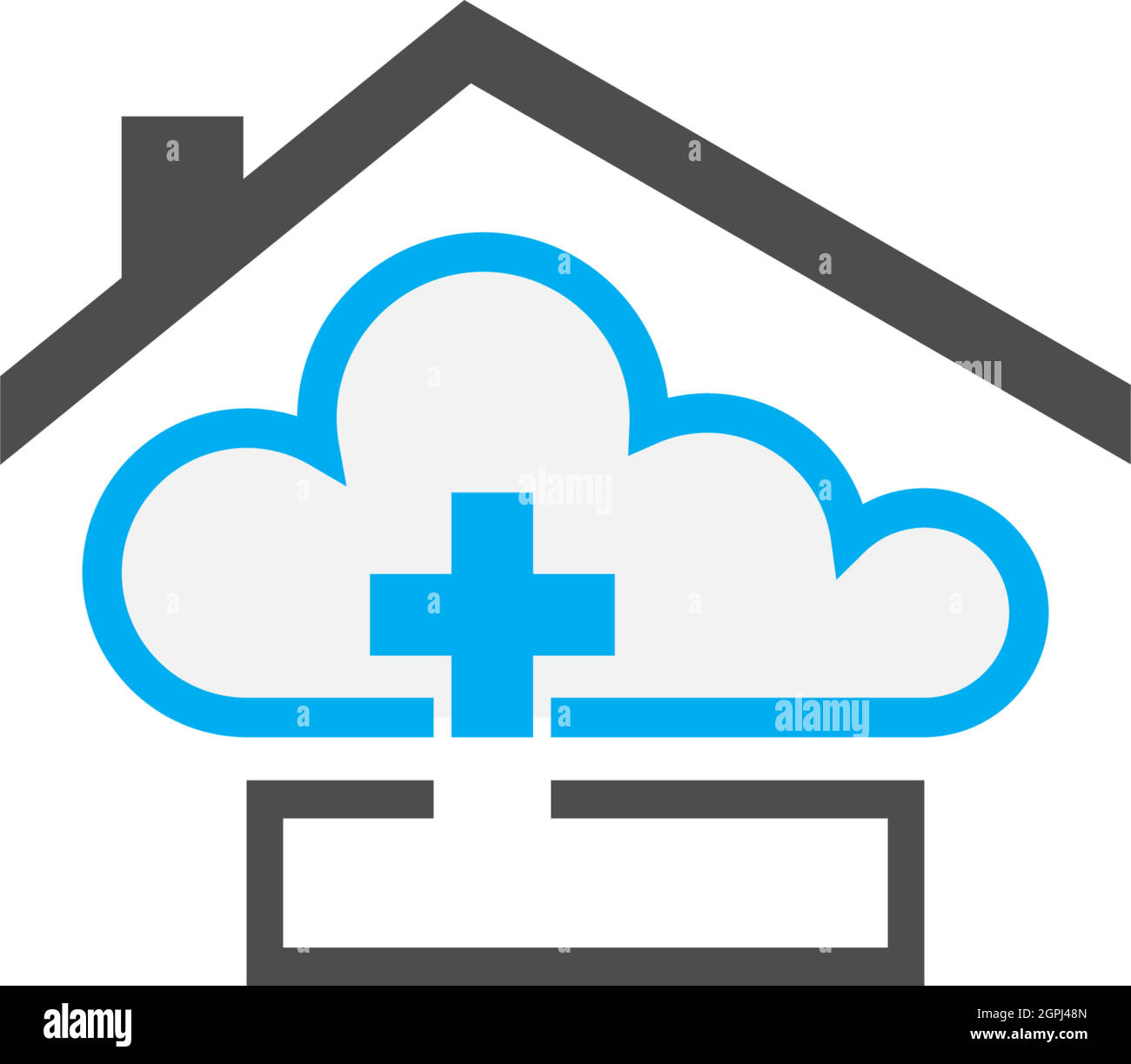Cloud home care concept logo icon Stock Vector Image & Art - Alamy