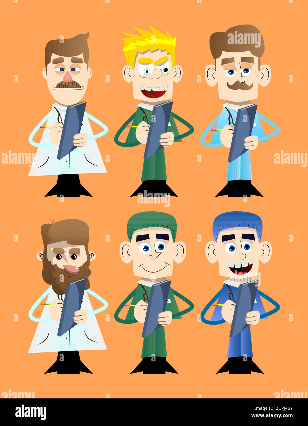 Doctor writing hospital Stock Vector Images - Alamy