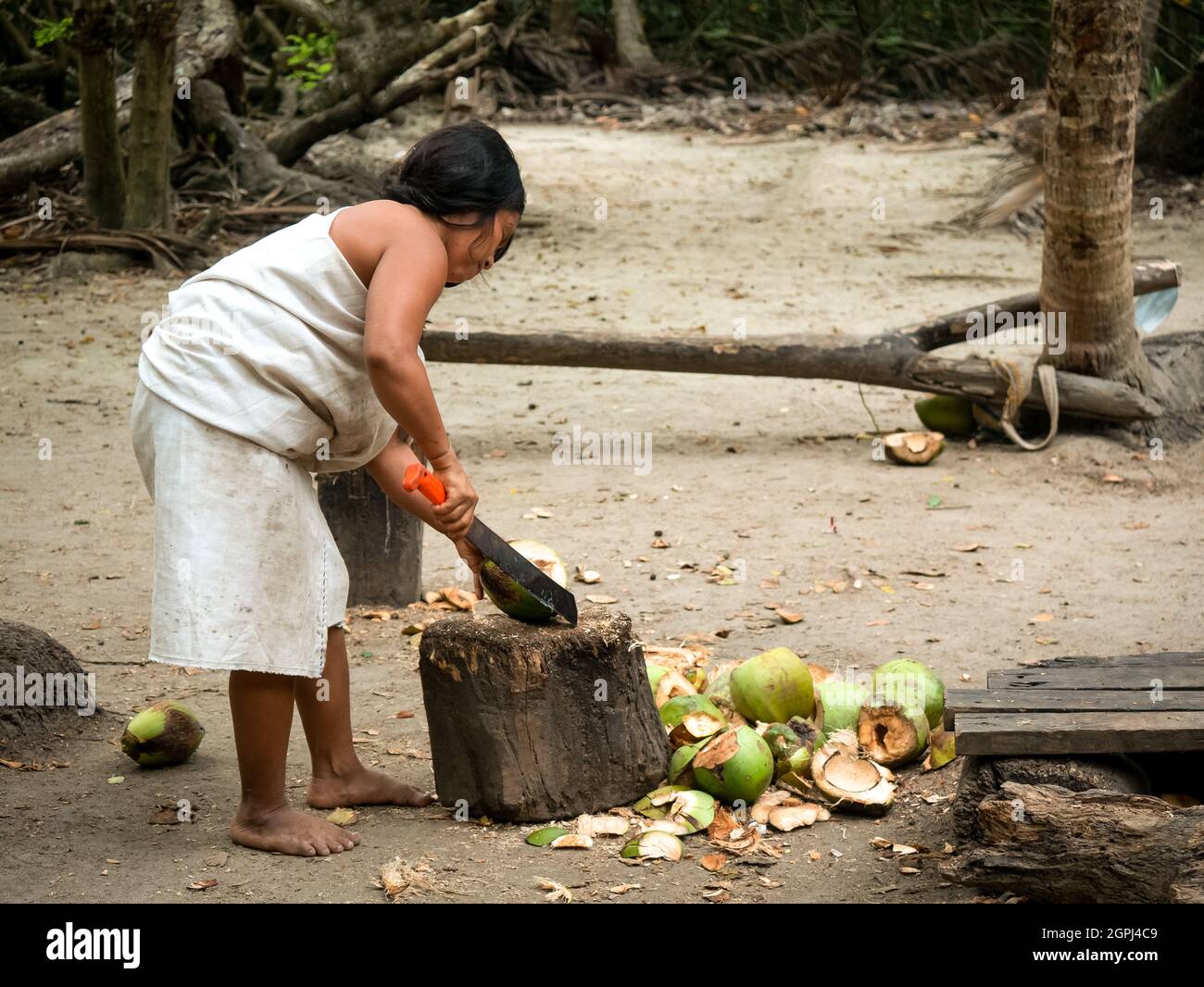 Santa Marta, Magdalena, Colombia - May 22 2021: Indigenous Woman of ...