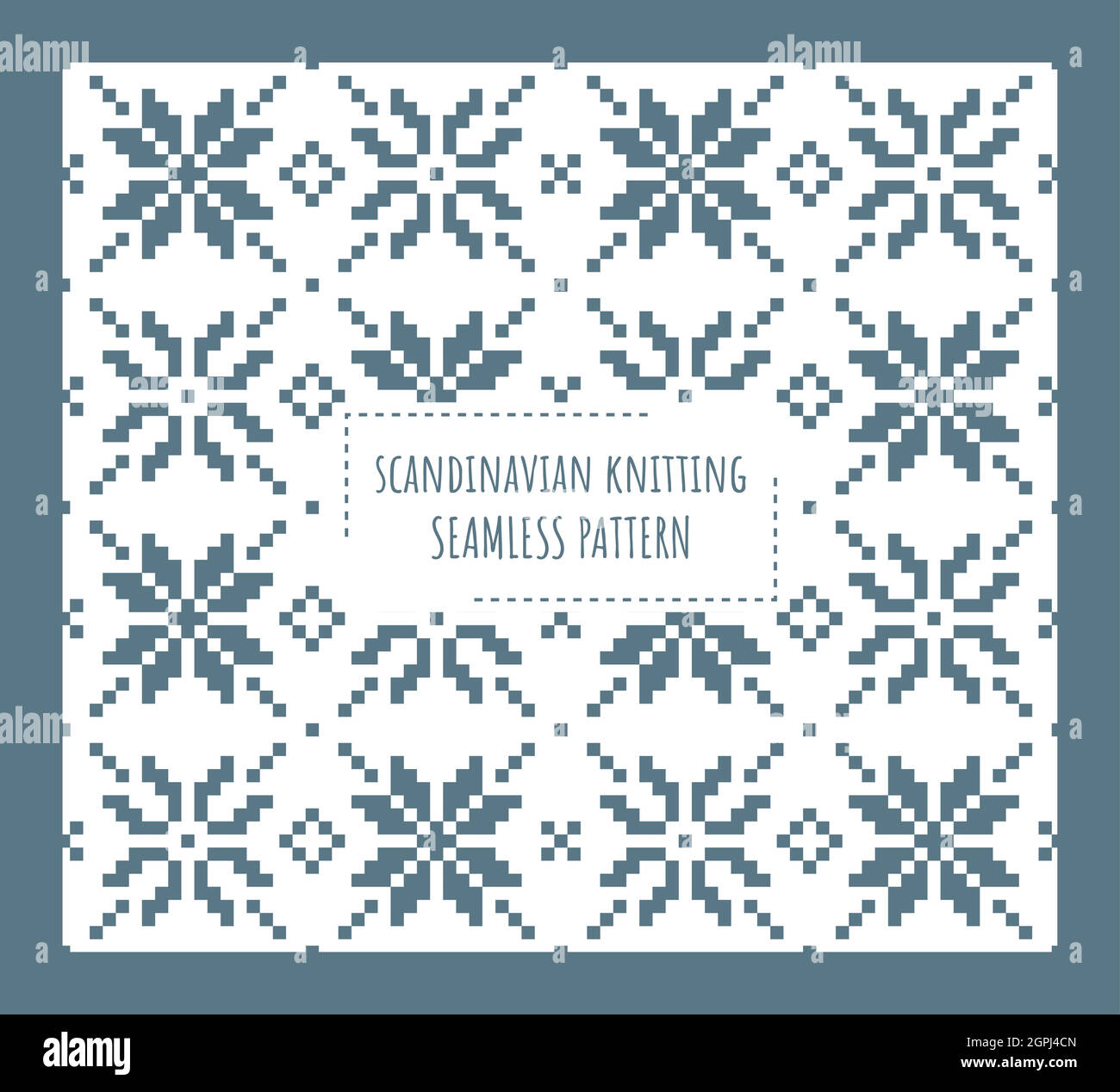 Scandinavian knitting seamless pattern design Stock Vector Image & Art ...