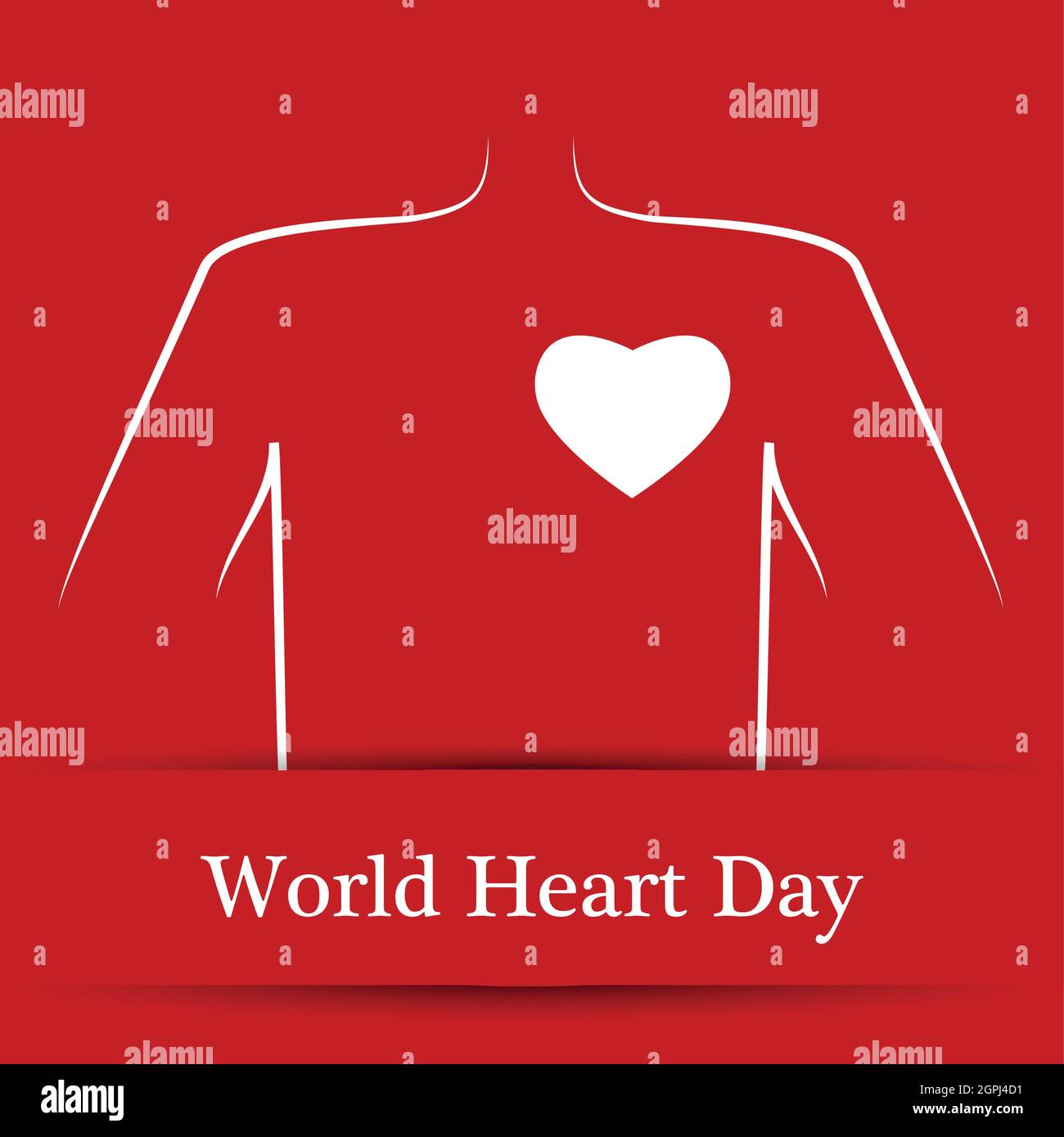World Heart Day Background Stock Vector Image & Art - Alamy