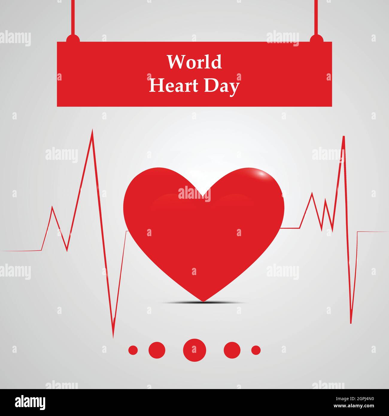 World Heart Day Background Stock Vector Image & Art - Alamy