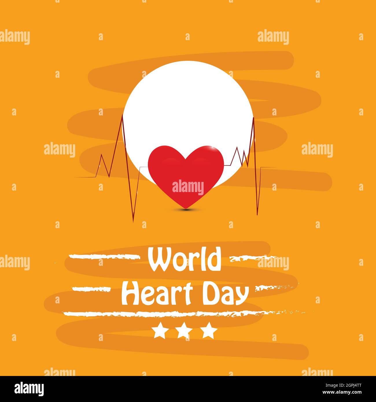 World Heart Day Background Stock Vector Image & Art - Alamy