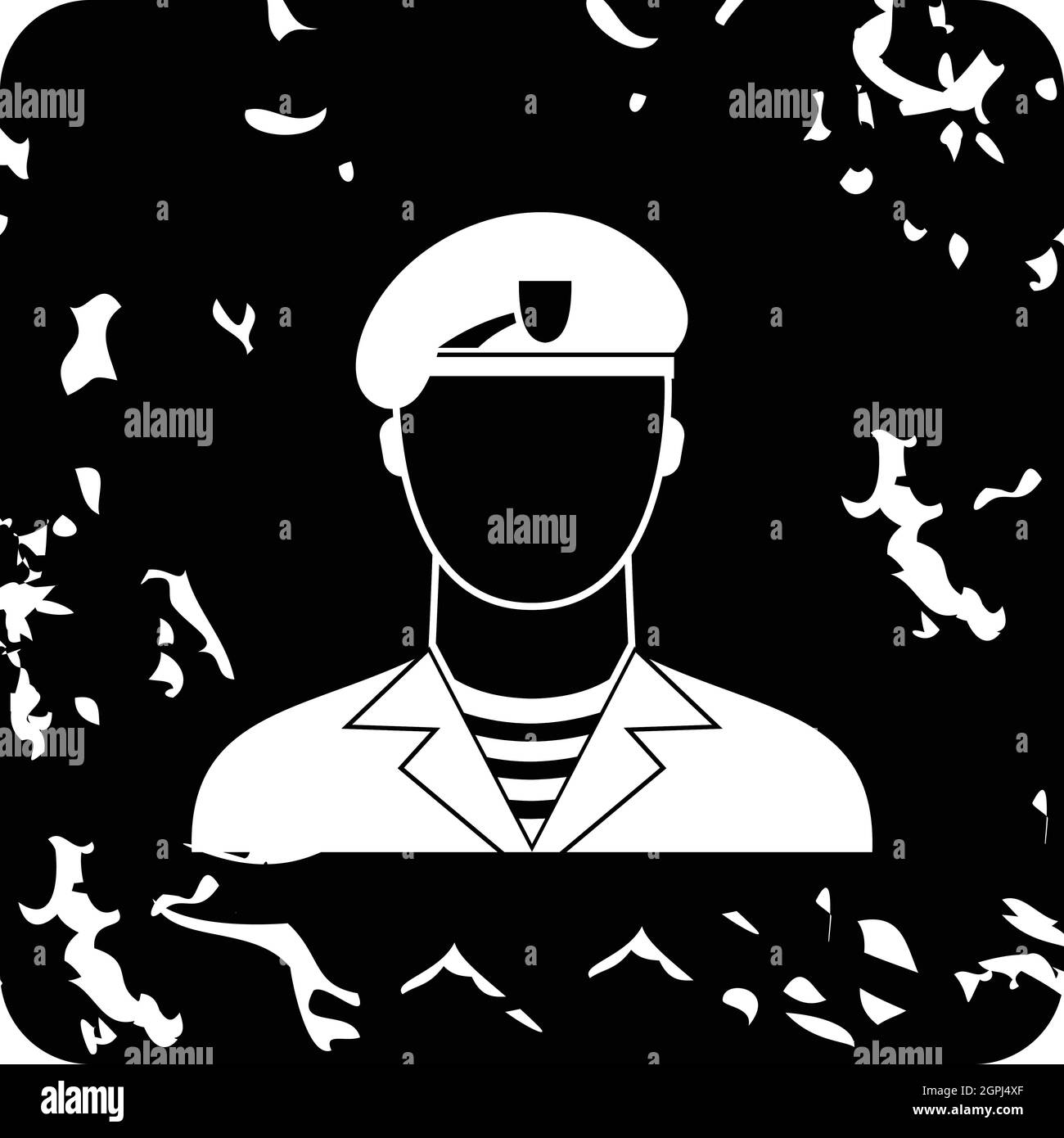 Soldier icon, grunge style Stock Vector Image & Art - Alamy